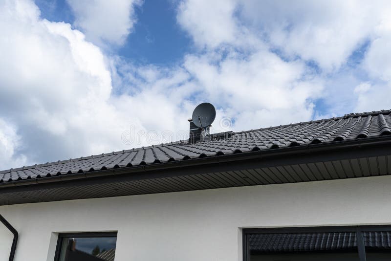 Chimney Holder for Mounting a Satellite Dish on the Chimney, Close-up ...