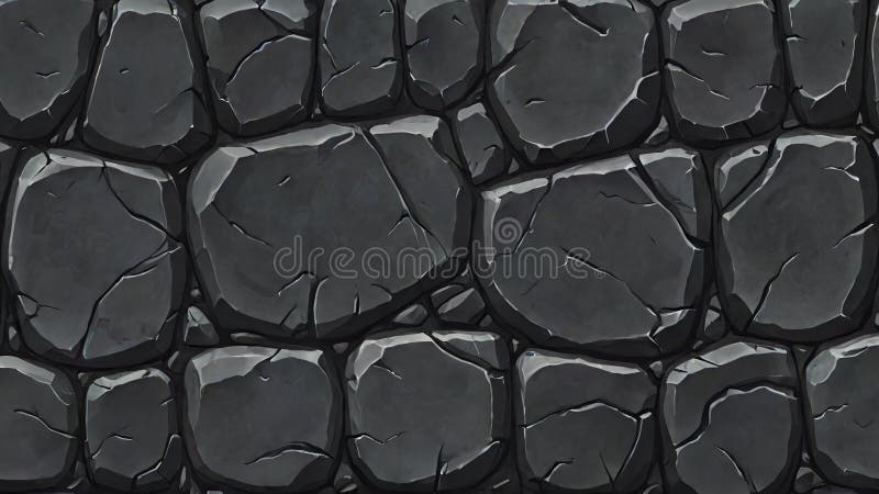 Graphite Stone Mosaic Pattern Seamless Texture Stock Illustration ...
