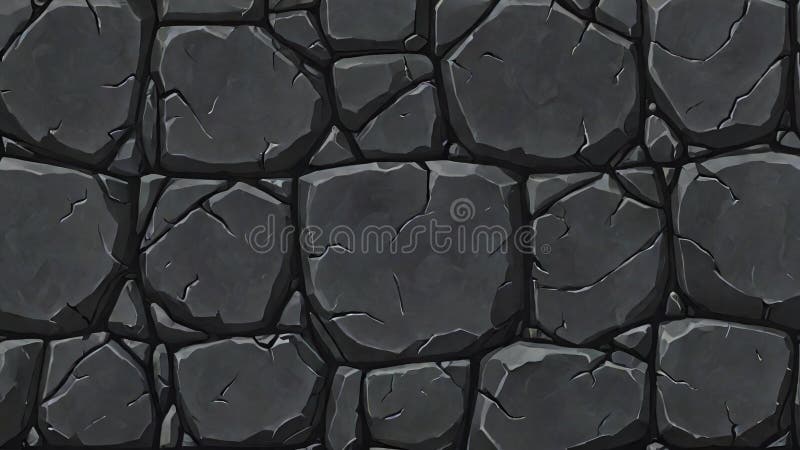 Graphite Stone Mosaic Pattern Seamless Texture Stock Illustration ...