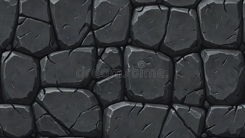 Graphite Stone Mosaic Pattern Seamless Texture Stock Illustration ...