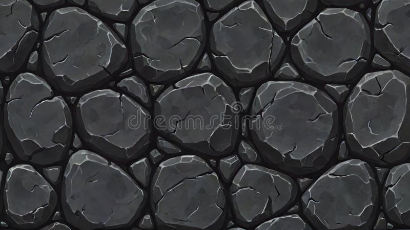Graphite Stone Mosaic Pattern Seamless Texture Stock Illustration ...