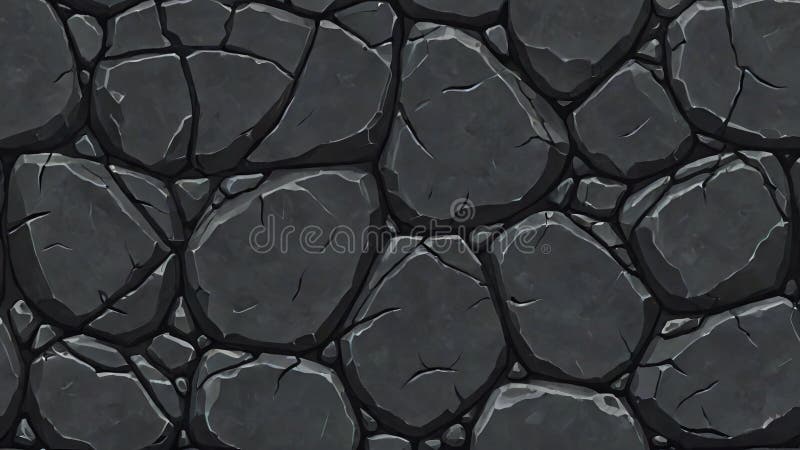 Graphite Stone Mosaic Pattern Seamless Texture Stock Illustration ...