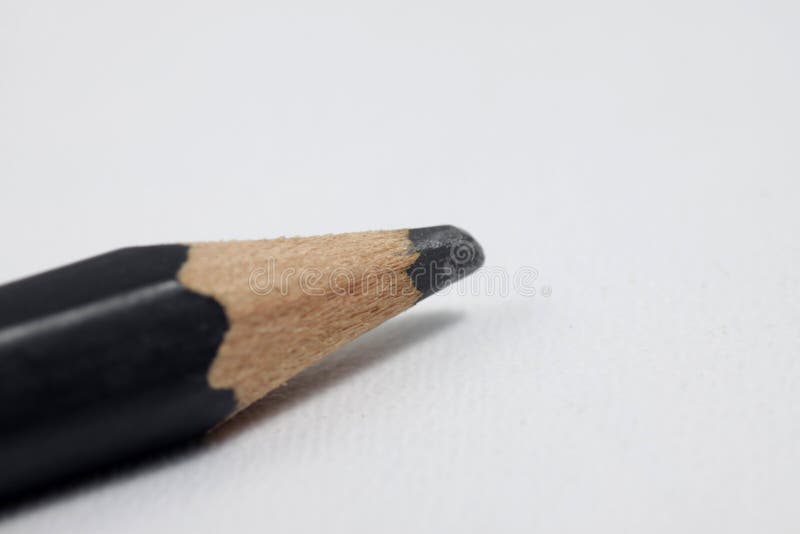 Graphite Wooden Pencil on an White Background Stock Photo - Image of ...