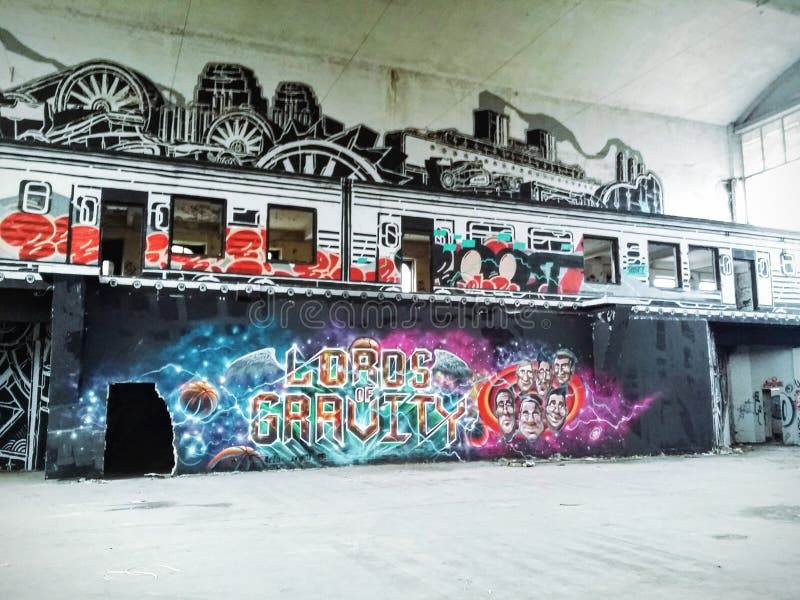 Graffitis in an Old Factory Editorial Photo - Image of graffitis ...
