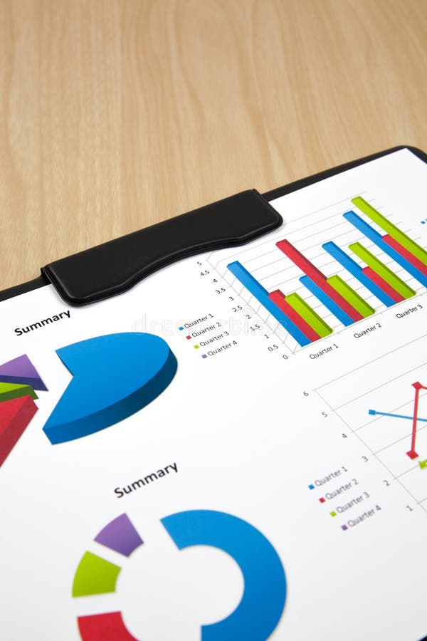 Graphs and charts report stock photo. Image of paper - 32424020