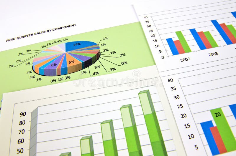 Graphs - Close Up stock image. Image of report, concept - 113586419