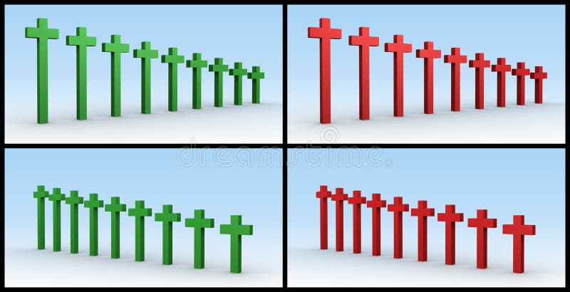 Graphs Crosses stock illustration. Illustration of deaths - 9679783
