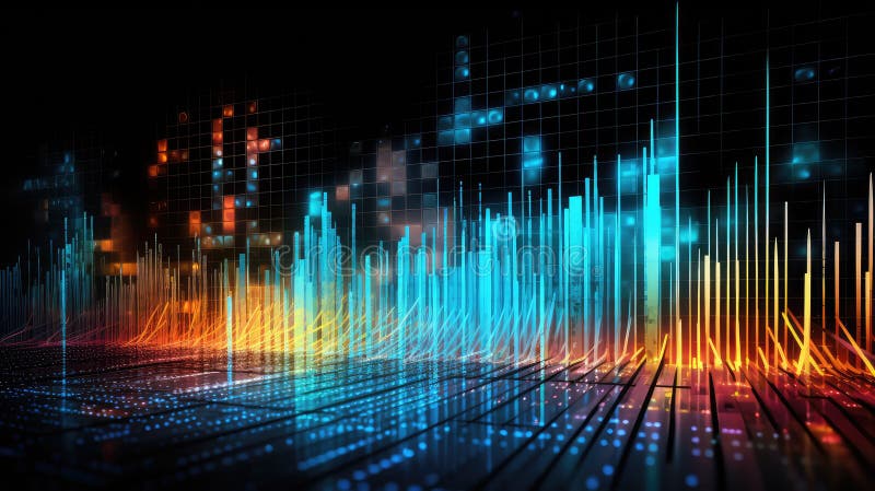 Graphs data light stock illustration. Illustration of beauty - 370402791