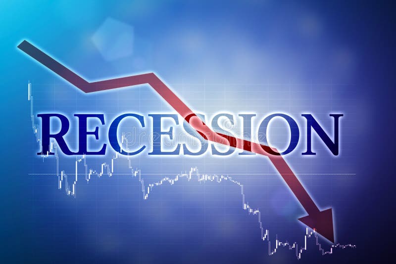 Graphs of Economic Decline. World Recession Stock Photo - Image of ...