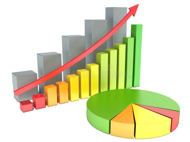 Financial Graphs Analysis and Accounting Stock Image - Image of ...