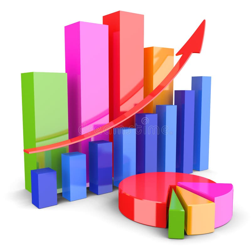 Graphs of Financial Analysis Stock Illustration - Illustration of ...