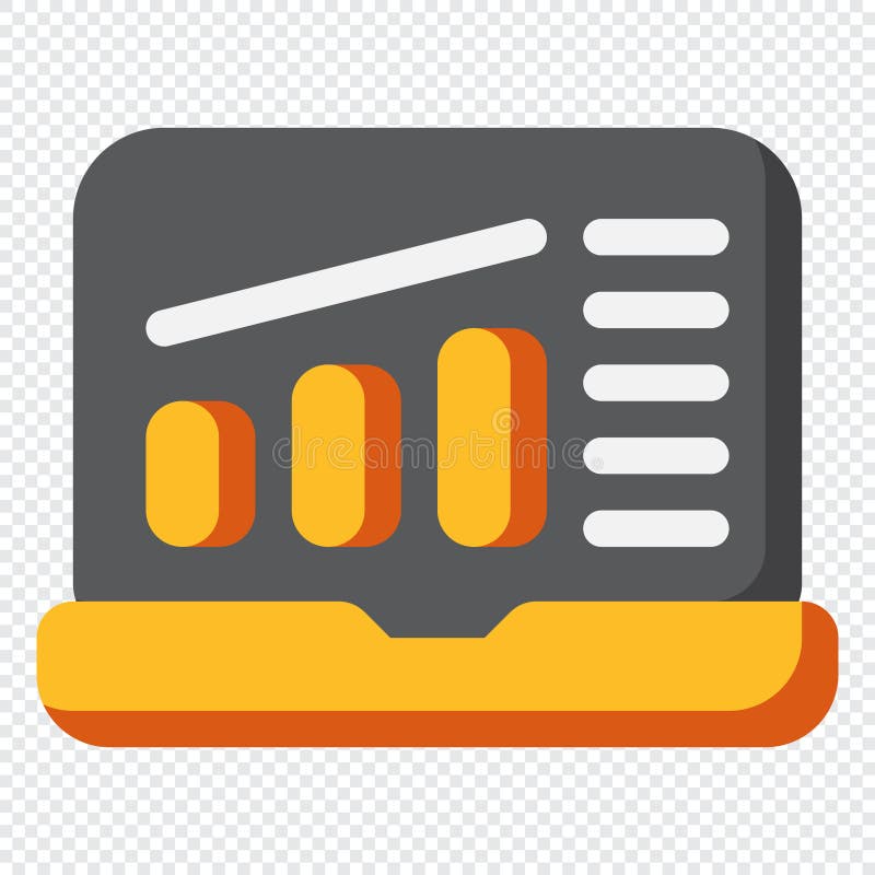 Graphs Icon. Digital Marketing Concept Stock Vector - Illustration of ...