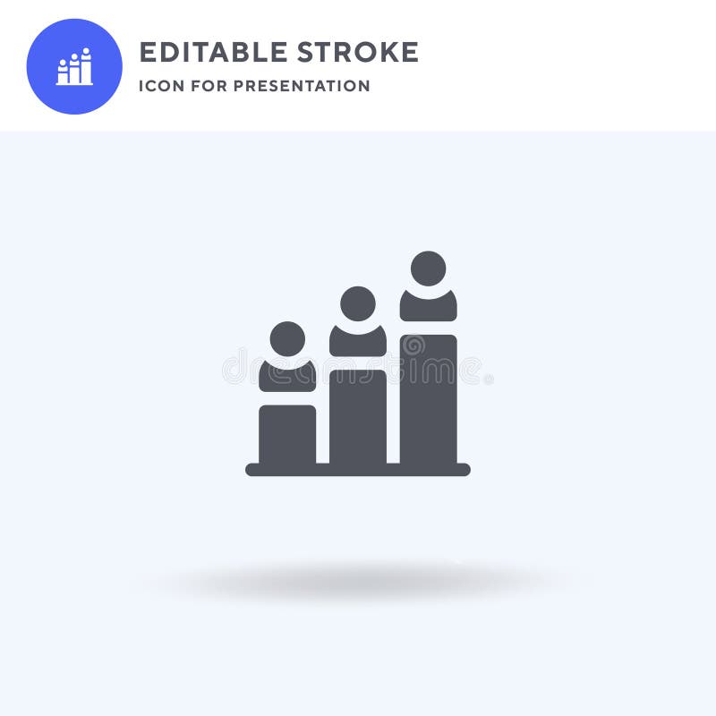 Graphs Icon Vector, Filled Flat Sign, Solid Pictogram Isolated on White ...