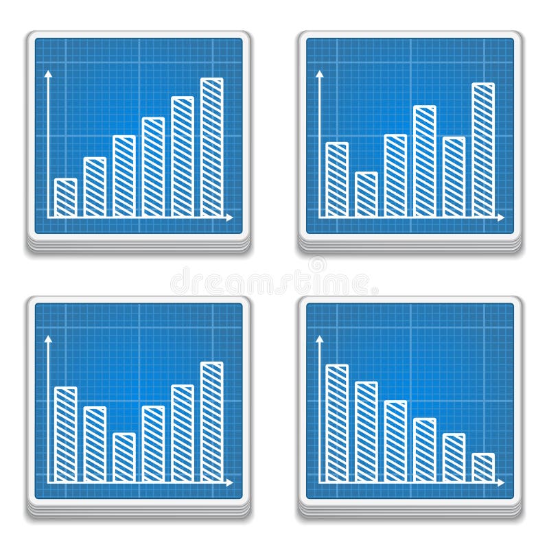 Graphs Icons stock vector. Illustration of frame, project - 26522732