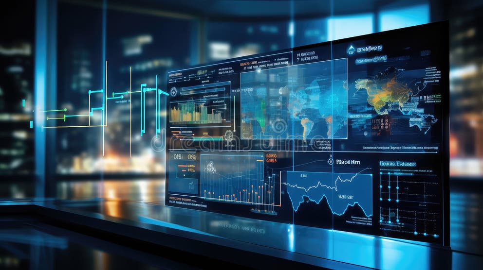 Graphs platform technology stock illustration. Illustration of platform ...