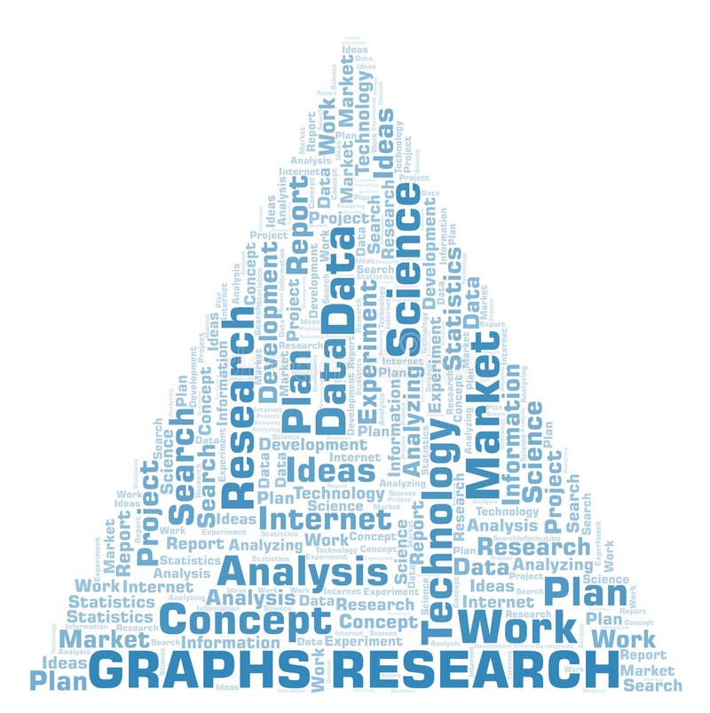 Graphs Research Word Cloud. Stock Illustration - Illustration of print ...