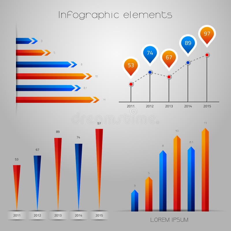 Graphs. stock vector. Illustration of grid, blue, data - 68454844