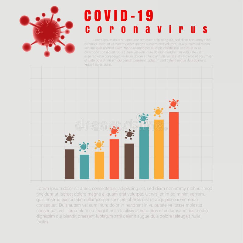 Graphs and Table Charts for Coronavirus COVID-19 Vector Data ...
