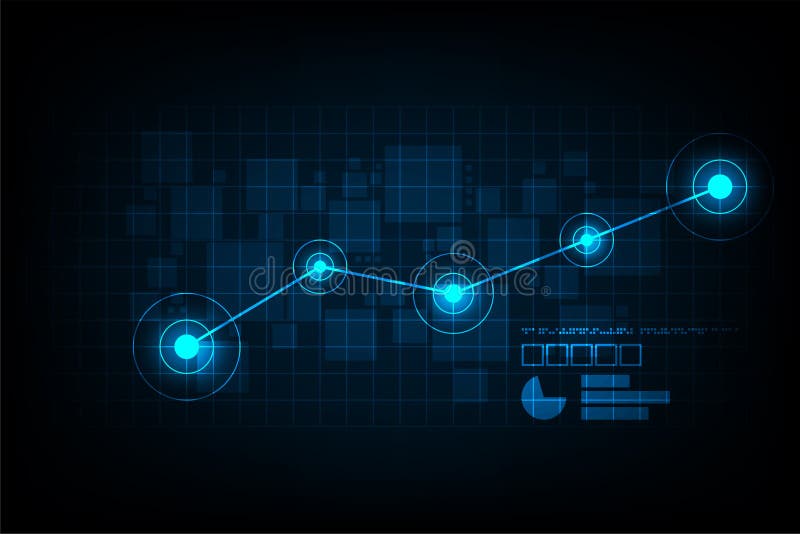 Graphs Used To Represent Data in Digital Form. Stock Vector ...