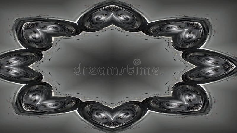 Grapic Motion Rendering Animated Silver Shape Heart Stock Footage ...