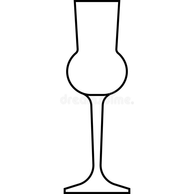 Grappa Glass Icon, Cocktail Glass Name Related Vector Stock Vector ...