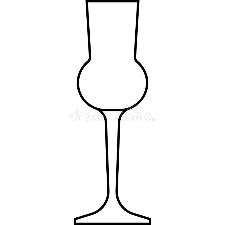 Grappa Glass Icon, Cocktail Glass Name Related Vector Stock Vector ...