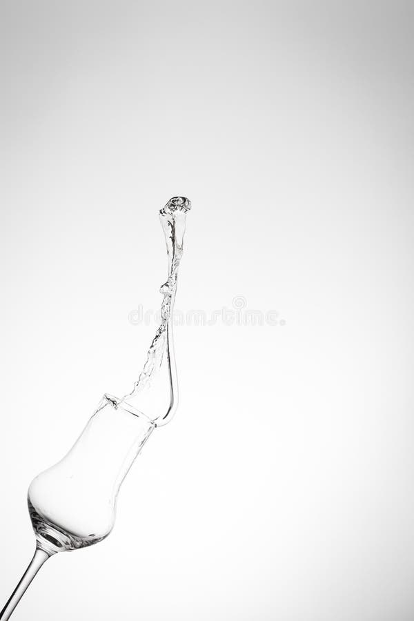 Grappa Sloshing Out of a Glass in the Height Stock Image - Image of ...