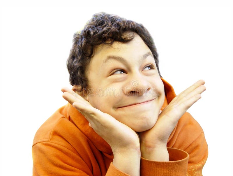 Grappig Gezicht Met Grote Neus Stock Foto - Image of kind, jongen: 32830