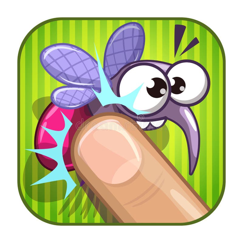 Grappig Grappig App Pictogram Met Geplette Mug Vector Illustratie ...