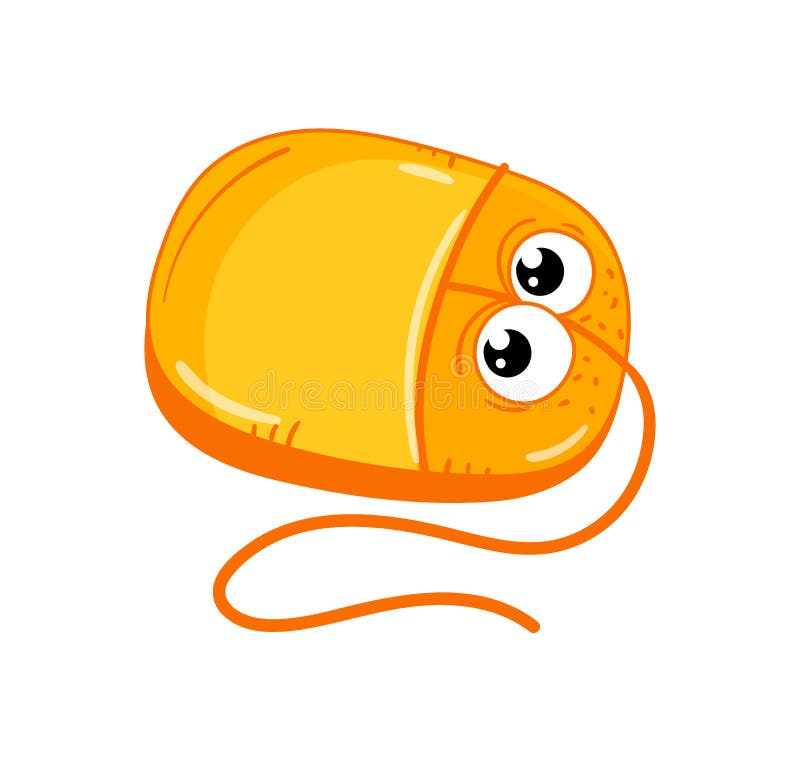 Grappige Muis Met Computermuis En Muis. Transformatie Stock Illustratie ...