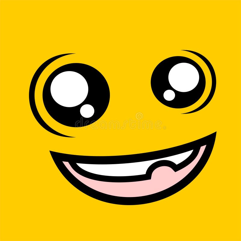 Reeks Grappige En Lelijke Smileys Vector Illustratie - Illustration of ...
