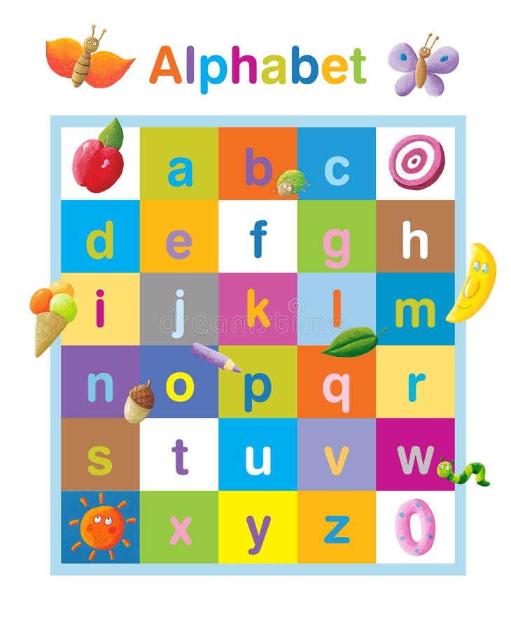 De Kleine Letters Van Het Alfabet Stock Illustratie - Illustration of ...