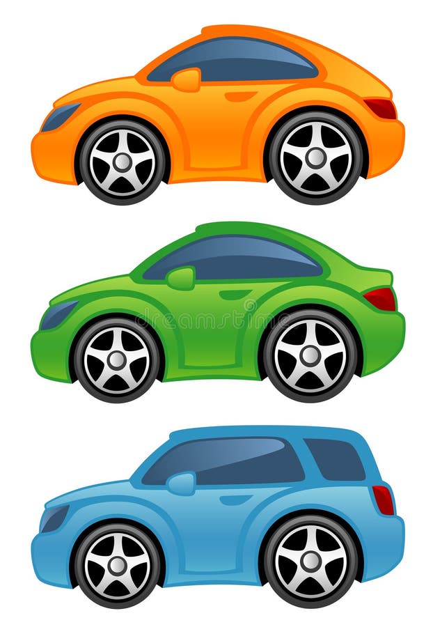 Grappige auto vector illustratie. Illustration of geïsoleerd - 16335032