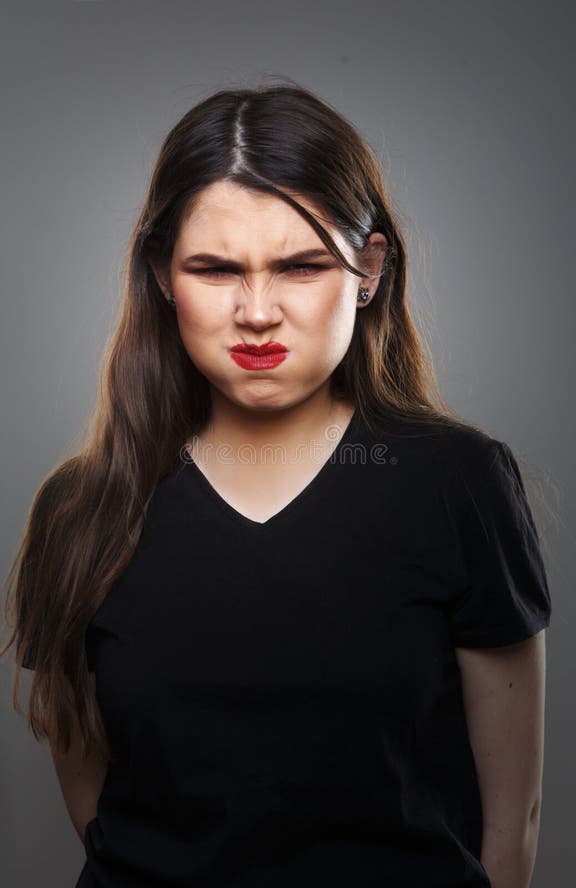 Grappige Boze Vrouw stock afbeelding. Image of woede - 89283625