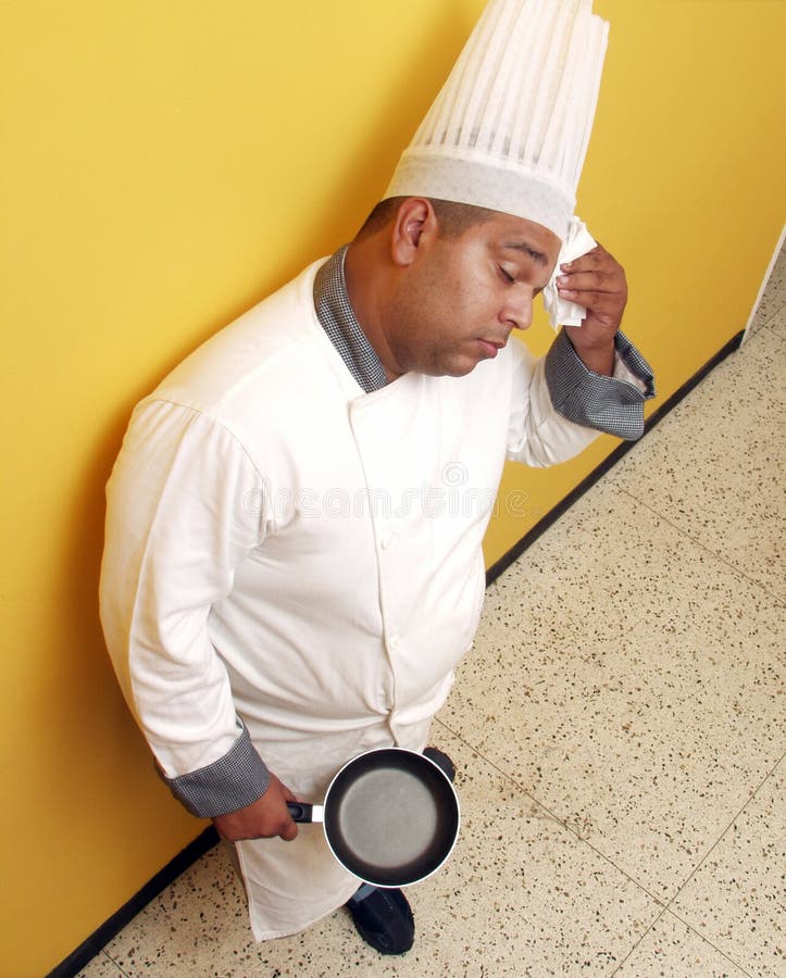 Grappige Chef-kok. stock foto. Image of verveeld, beroep - 18052756