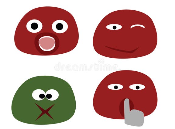 Grappige emoticons 3 stock illustratie. Illustration of slecht - 12645726