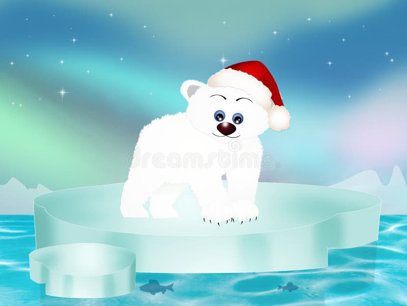 Grappige ijsbeer stock illustratie. Illustration of beeldverhaal - 56350327