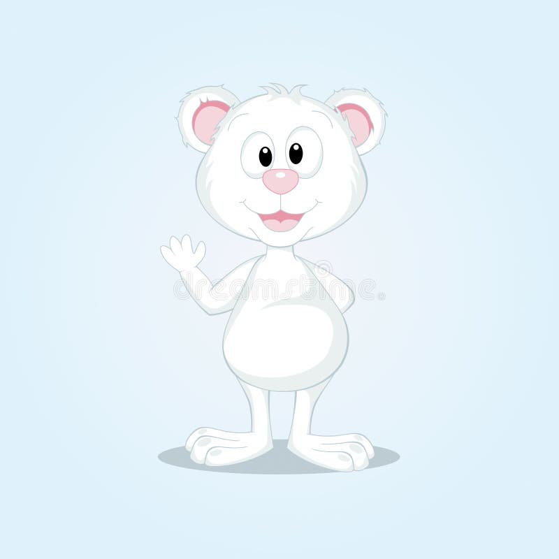 Grappige ijsbeer vector illustratie. Illustration of polair - 56513519
