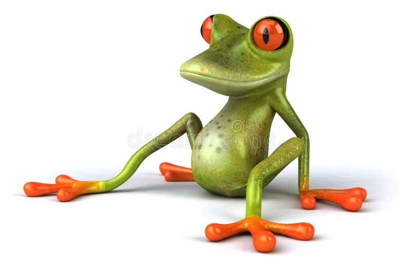 Grappige kikker stock illustratie. Illustration of keerkringen - 5821772