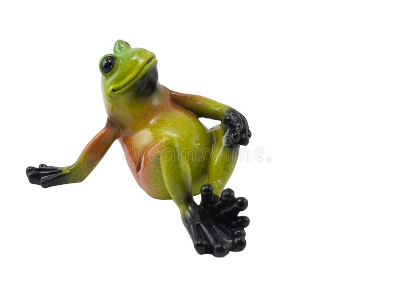 Grappige Kikker stock foto. Image of geïsoleerd, porselein - 7506094