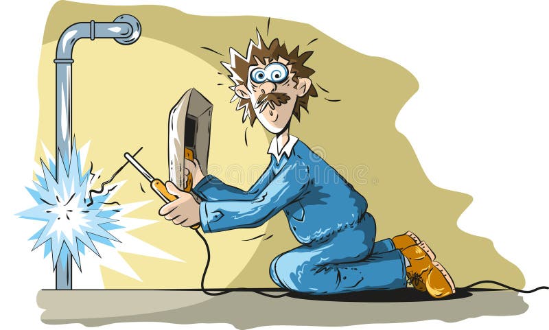 Grappige lasser vector illustratie. Illustration of kunstwerk - 31641187