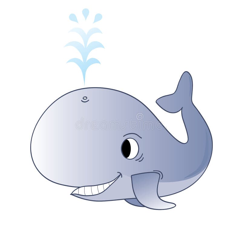 Grappige walvis vector illustratie. Illustration of plakboek - 21253917