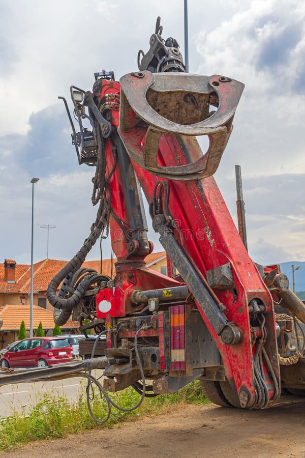 Grapple Loader Truck stock photo. Image of equipment - 250491626