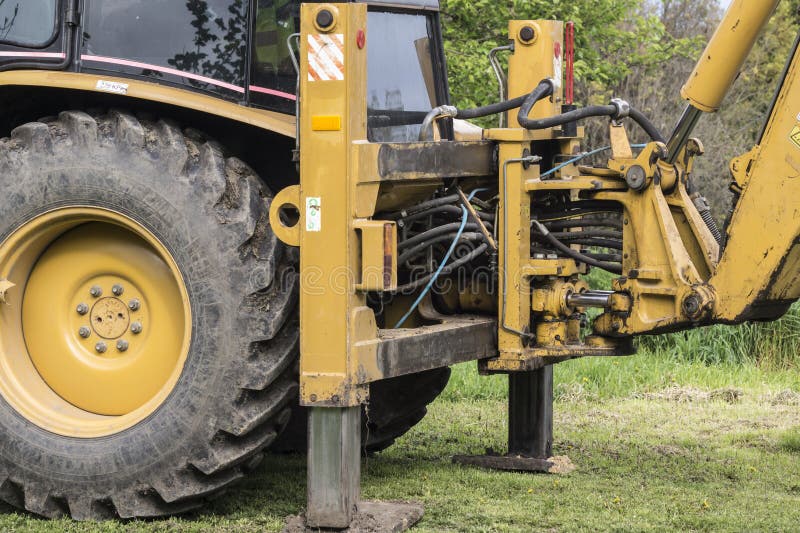 The Grapple machine stock image. Image of stones, excavation - 282861507