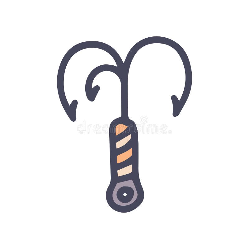 Gun with Grappling Hook Cartoon Stock Vector - Illustration of rock ...