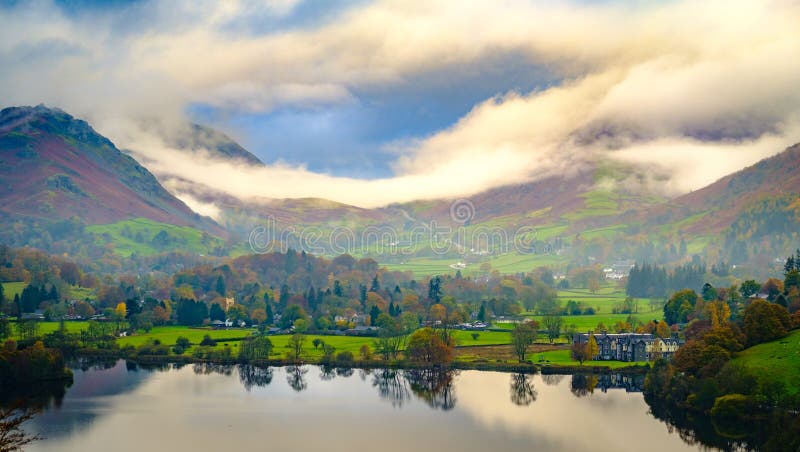 Grasmere in the English Lake District Stock Photo - Image of english ...