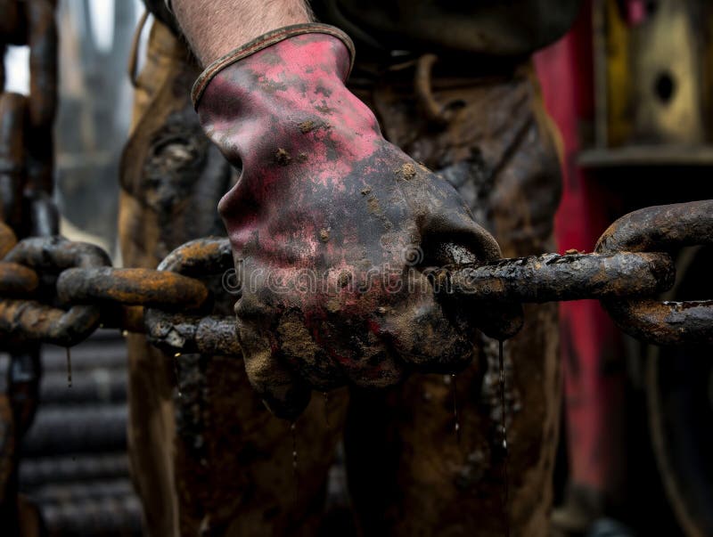 Grasping the Chain stock illustration. Illustration of metal - 315463790