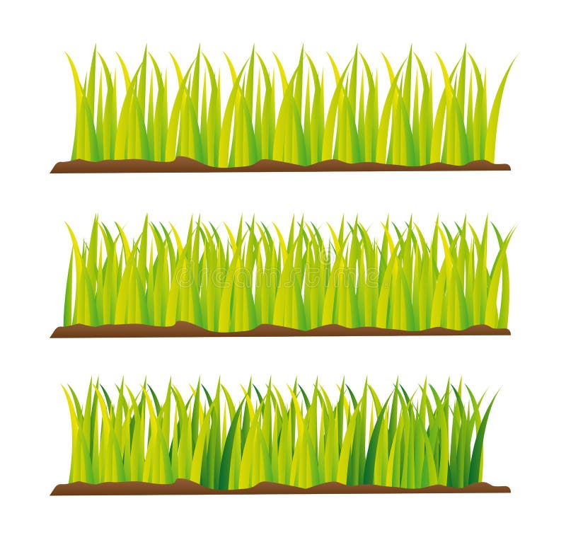 Green Grass Set stock vector. Illustration of land, garden - 16905817