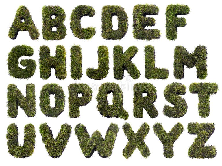Grass alphabet stock image. Image of soil, character - 24096071