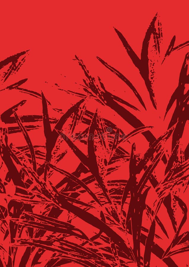 Grass background on red stock vector. Illustration of illustration ...